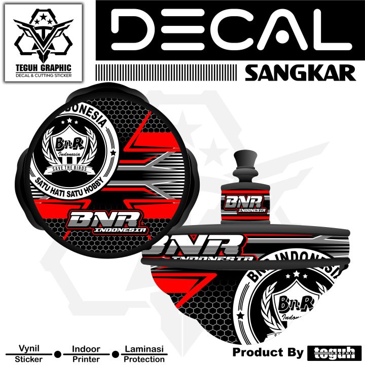 Stiker Tebok T3 Motif Racing Merah Bisa Custom | Lazada Indonesia