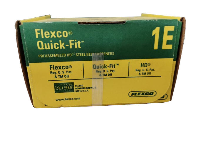 FLEXCO 1E (1") 25 Pcs/ Box Conveyor Belt Fastener/ Solid Plate Fastener ...
