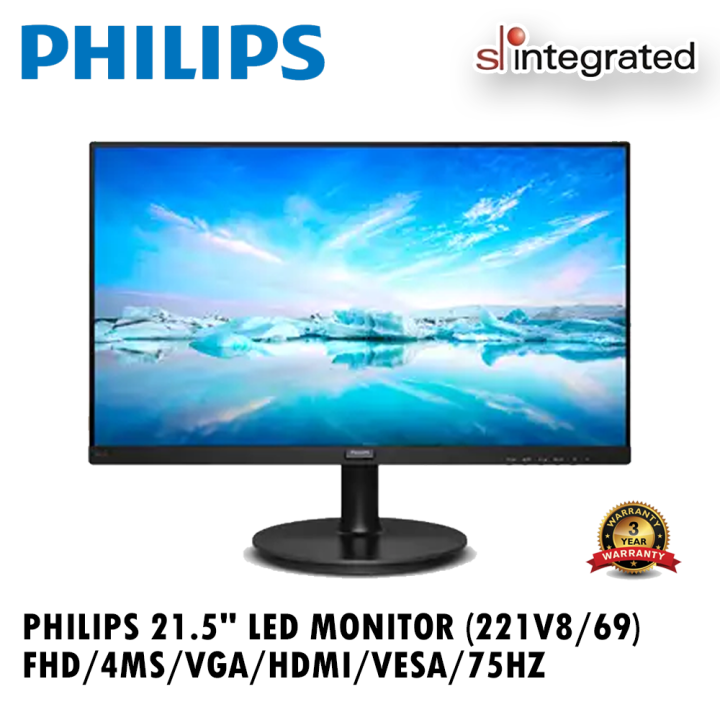 Philips 241V8L/69 23.8" FHD 75HZ 4MS VA LCD Monitor | Lazada