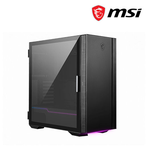 MSI MPG QUIETUDE 100S PC Case - Mid Tower/ Hinged Tempered Glass Window ...