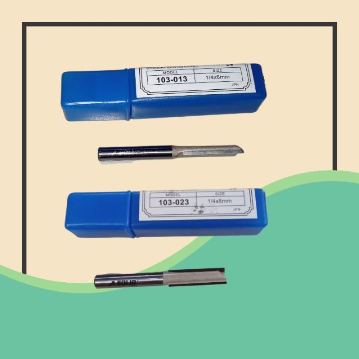 Mata Router / Mata Profil Kayu SOLID Straight Bits 1/4 x 6MM 8MM ...