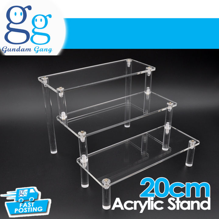 Hobby Figure Toy Acrylic Display Stand 20cm Triple Layers Blind Box ...