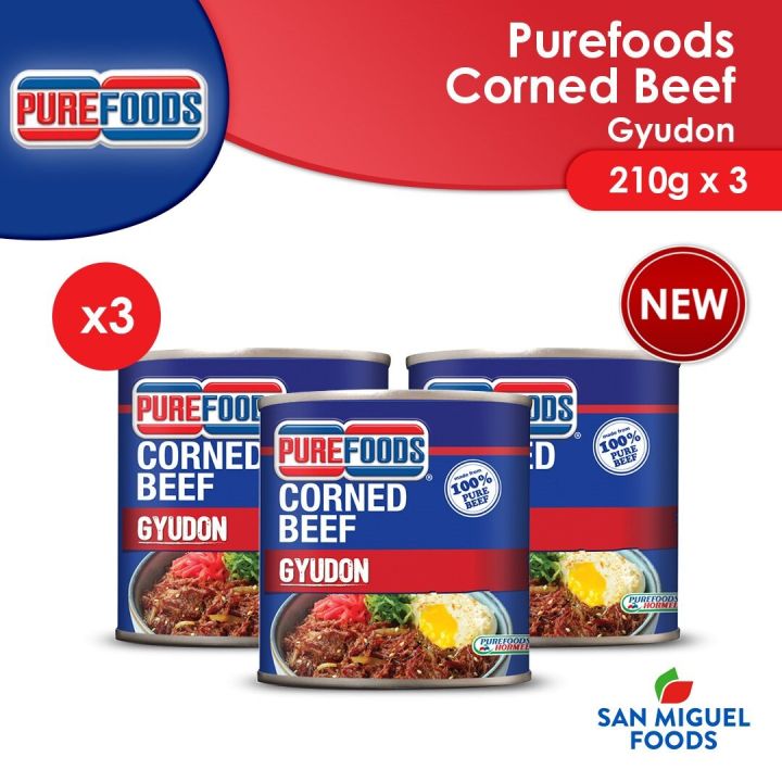 Purefoods Corned Beef Gyudon (210g) Set of 3 | Lazada PH