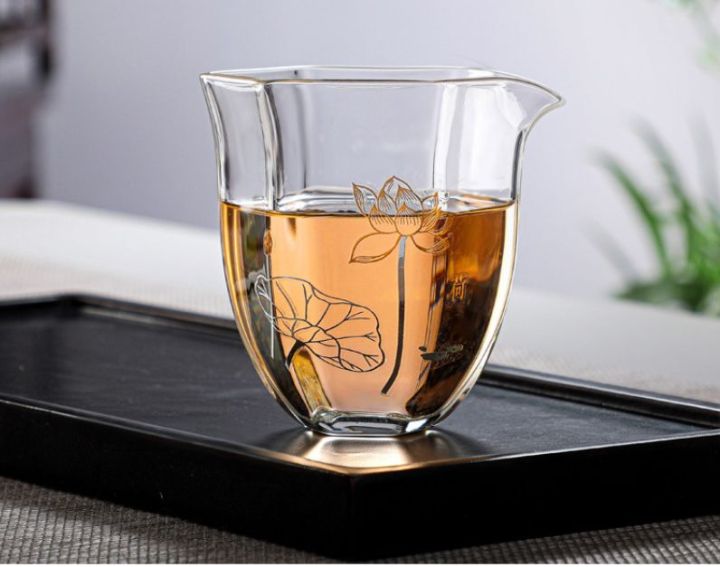 Fair Cup（Hexagonal, High Borosilicate Glass Tea Pitcher, Gongfu Tea Set ...