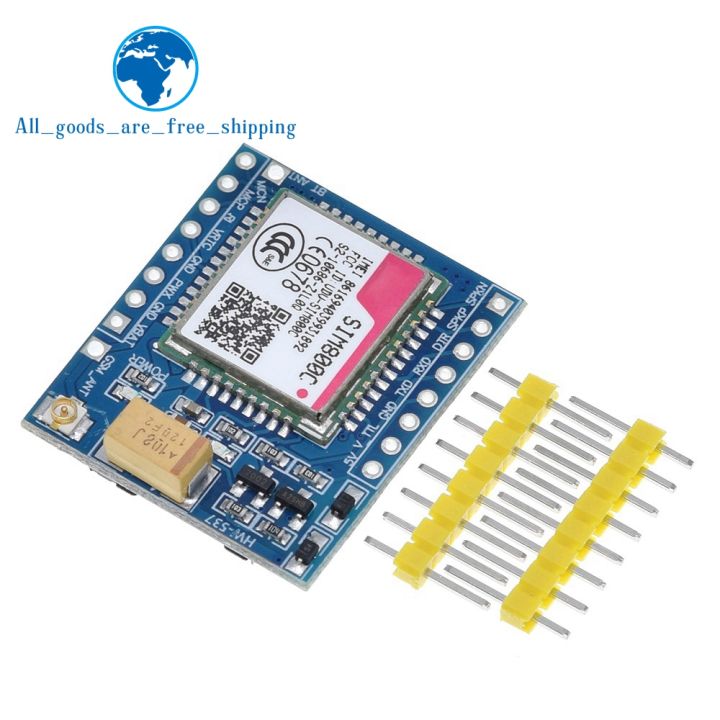 Tzt Sim800c Gsm Gprs Module 5v/3.3v Ttl Development Board Ipex With Bluetooth And Tts For ...