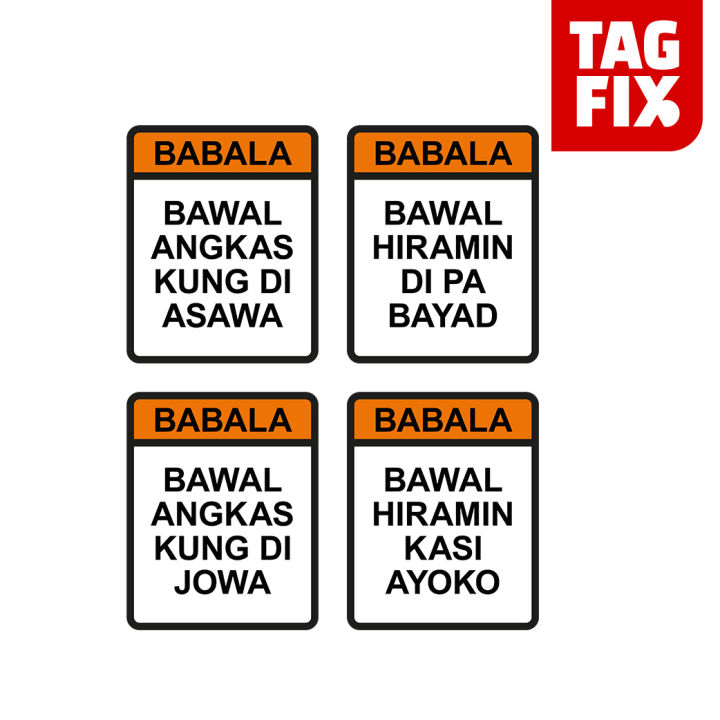 Babala \ Warning motorcycle sticker. laminated waterproof vinyl | Lazada PH