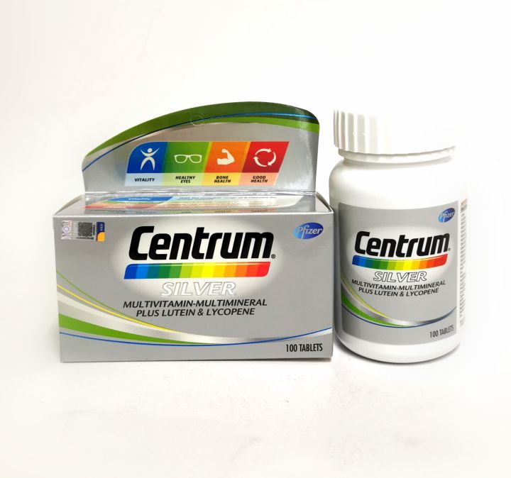 Centrum Silver Multivitamin & Mineral Plus Lutein &Lycopene 100's(Exp ...