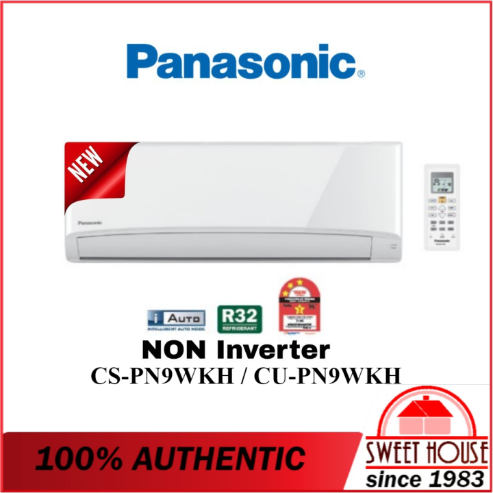 [READY STOCK] PANASONIC AIRCOND CS-PN9WKH / CU-PN9WKH 1.0 HP STANDARD ...