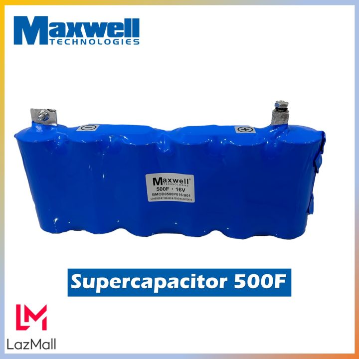 Maxwell supercapacitor 16V 500F สำหรับจ่ายไฟเครื่องเสียง จั้มสตารท์ ...