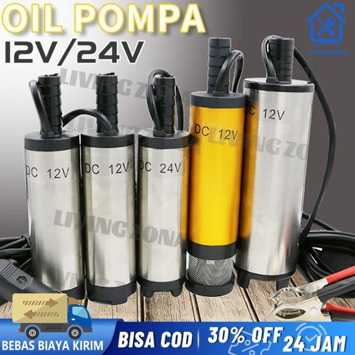 12v 24v 38mm 51mm Pompa air celup mini Kecil Portable Diesel Pump Mini ...