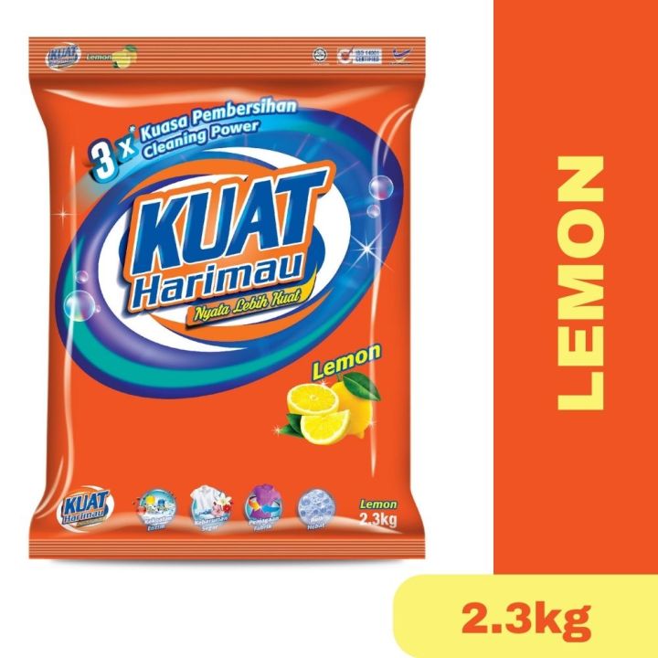Kuat Harimau Detergent Powder Lemon 2.3kg | Lazada
