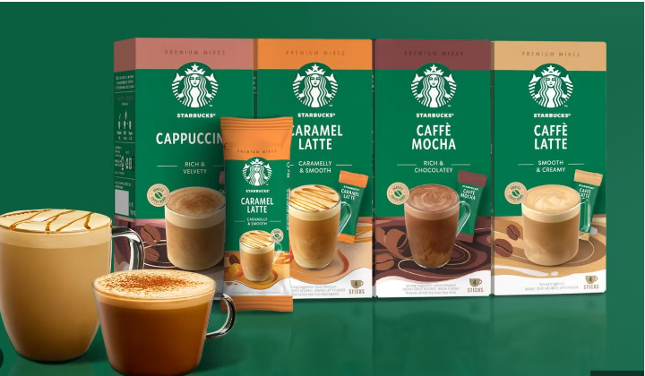 STARBUCKS CARAMEL LATTE | CAFFE MOCHA | CAPPUCCINO | CAFFE LATTE 4 ...