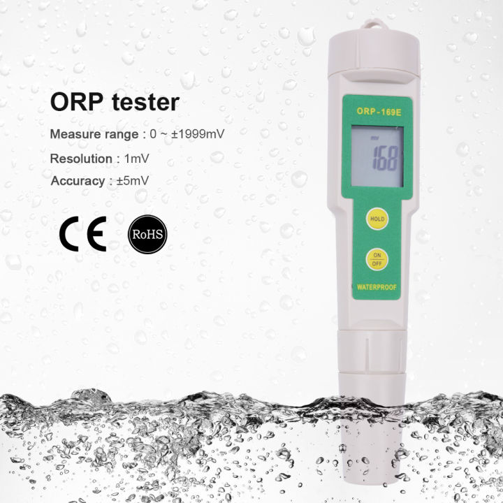 yieryi ORP Meter ORP-169E Redox Tester Waterproof Test Tool water ...
