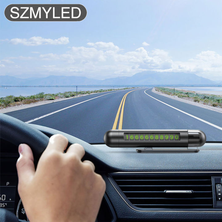 Car Safety Hammer 3 In 1 Temporary Car Parking Phone Number Plate ...