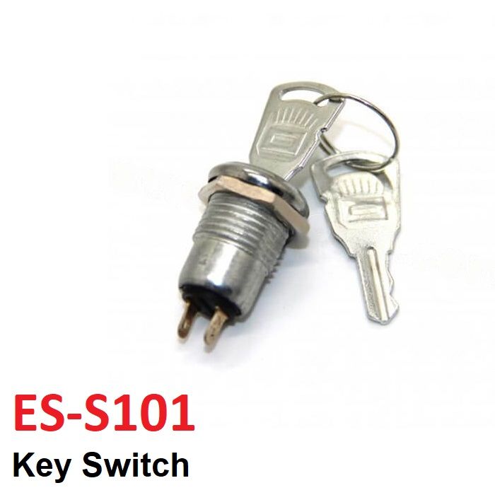 ES-S101 12mm Security Electronic Key Lock Switch On/Off 2 Position With ...