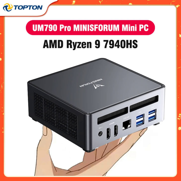 Um790 pro miniforum AMD Ryzen 9 7940hs mini PC Gamer 2 * DDR5 5600MHz 2 ...