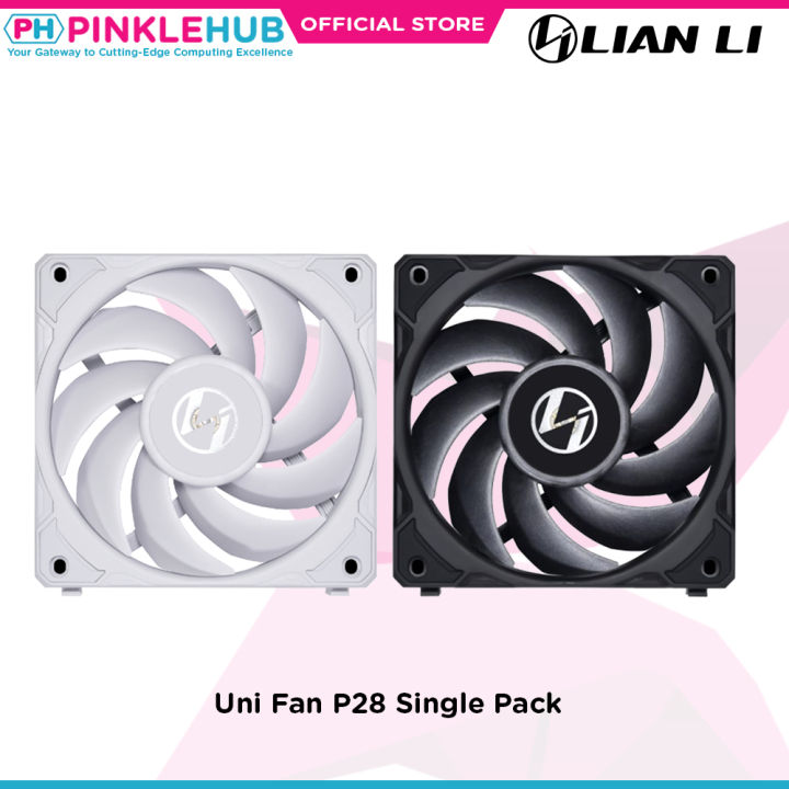 PinkleHub | Lian Li Uni Fan P28 Single Pack (P28120-1B/P28120-1W ) | Lazada PH
