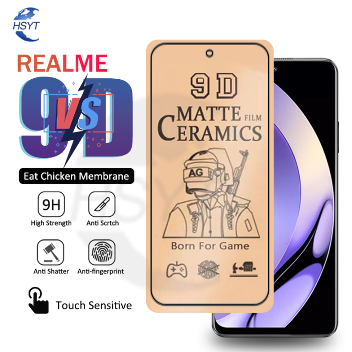 9D Soft Ceramic Matte Tempered Glass For OPPO Realme 12 11 10 9 9i 8 8s 8i 7 7i 6 6i 5 5s 5i Pro ...