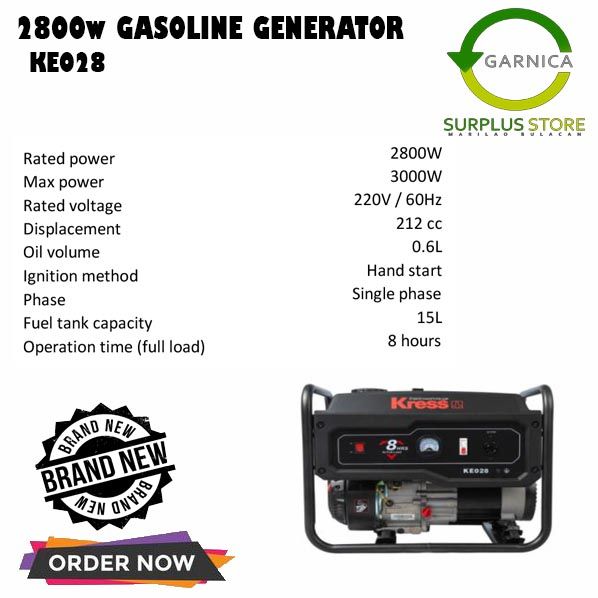 KRESS Gasoline Generator | Lazada PH