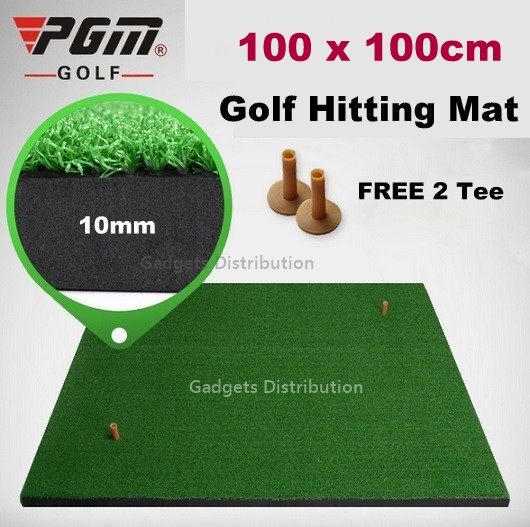 PGM 1x1m 1m 1.0m 1x1 meter 100cm Golf Grass Hitting Practice Mat Indoor ...