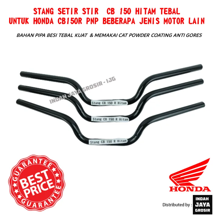 STANG SETIR STIR CB 150 R HITAM TEBAL UNTUK HONDA CB 150 R PNP MOTOR ...