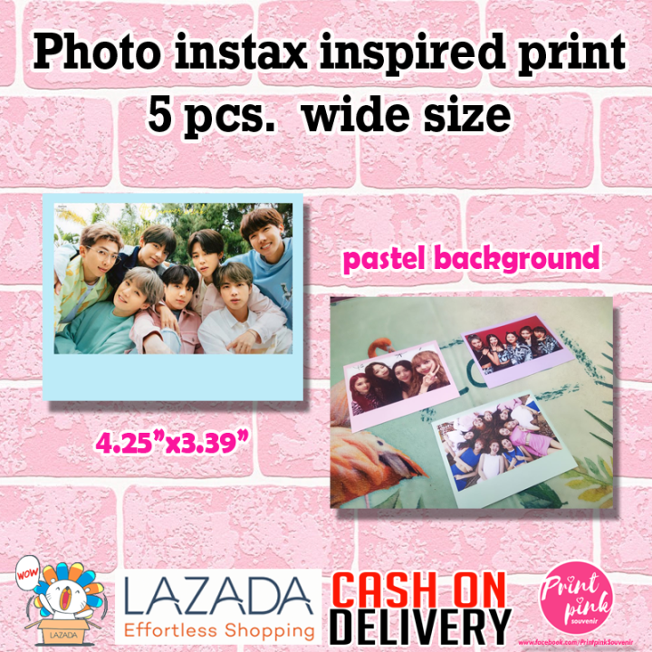 Photo printing Instax inspired wide 5pcs. | Lazada PH