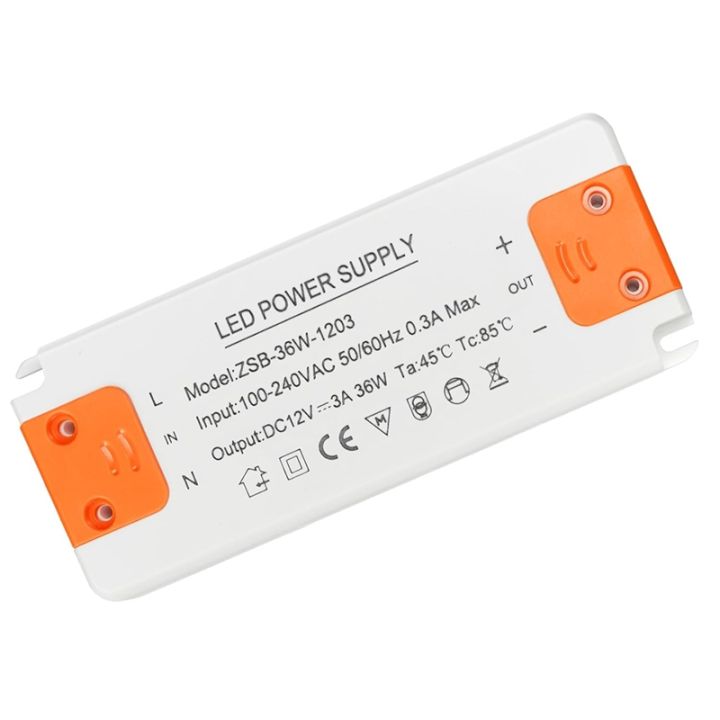 12V Low Voltage LED Transformer, 230V to 12V Transformer, 36W 3A LED ...