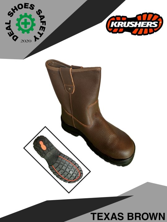 Sepatu Safety Krushers Texas Brown - Safety Shoes Krushers Texas Brown ...