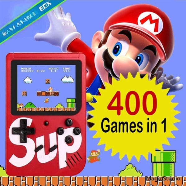 400 Games Brand Retro Mini Gameboy Game Console Emulator Built-In super ...