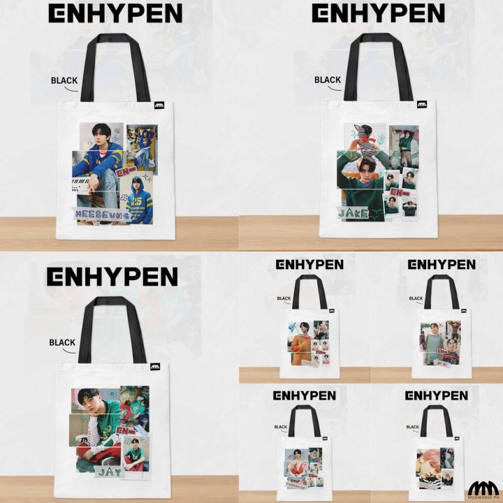 Enhypen Tote Bag with Zipper - Mugmania - Enhypen Members - Tote Bag ...