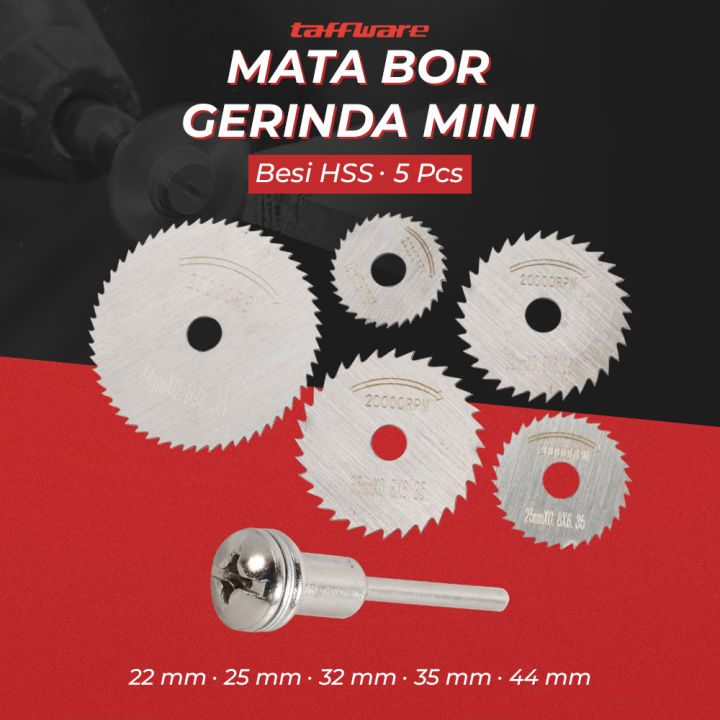 Mata Bor Gerinda Ukir 22-44mm Set 6pcs Mini HSS Mini Die Grinder Tuner ...