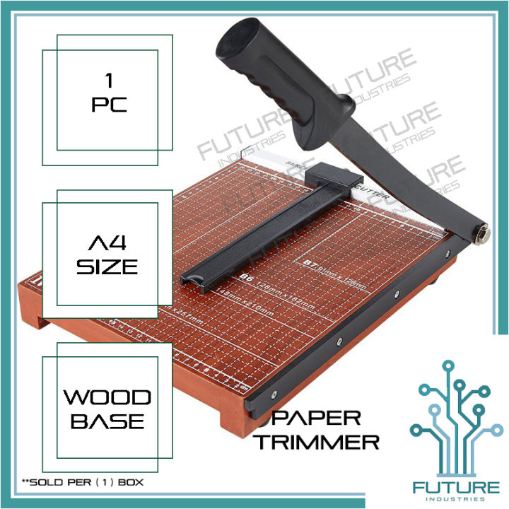 Paper Cutter A4 Paper Trimmer Heavy Duty Wood Base Steel Base Photo ...