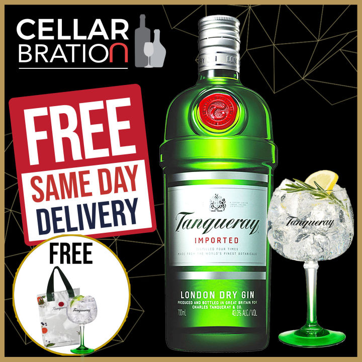 Tanqueray London Dry Gin 700ml [FREE GIFT: TANQUERAY GLASS ...