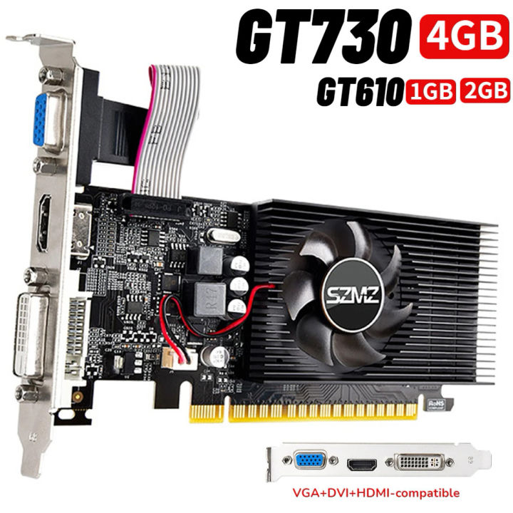 GT730 4GB DDR3 128Bit64Bit Graphics Card with HDMI VGA DVI Port PCI-E2 ...