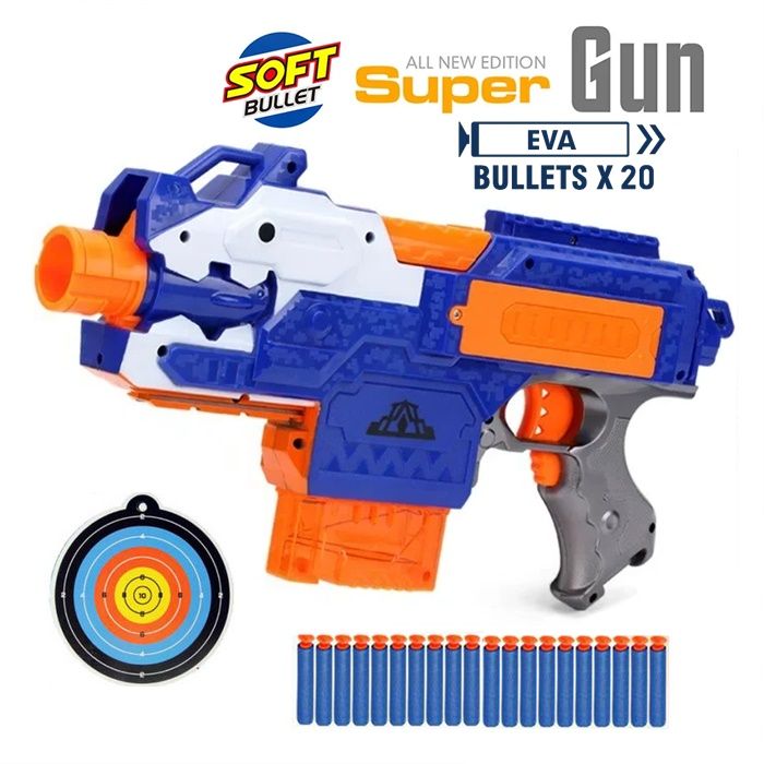 Kids Soft Bullet Gun Toy Air Shooting Sniper Toy with Safe Soft Bullets ...