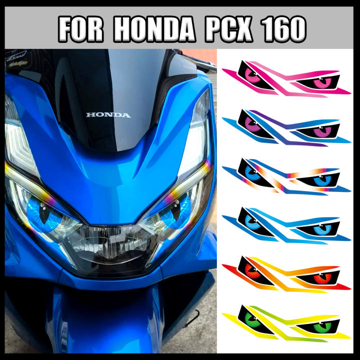 For Honda PCX160 PCX 160 Motorcycle Headlight Stickers Moto Head Light ...