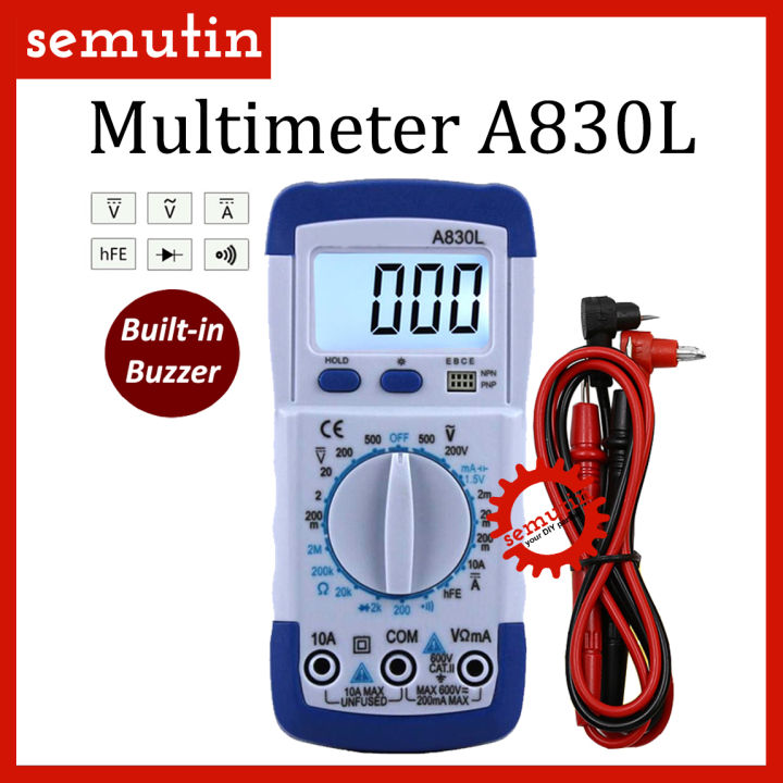 Multimeter Digital A830L / Avometer Multitester Voltmeter Ammeter ...