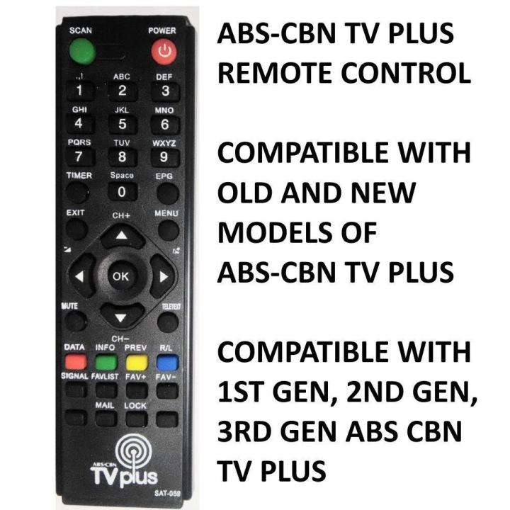 ORIGINAL ABS CBN TV Plus TVPLUS Remote Control Compatible with 1st Gen ...