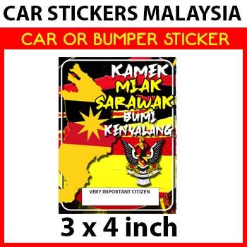Kamek Miak Sarawak - Very Important Citizen CAR STICKER CSM | Lazada