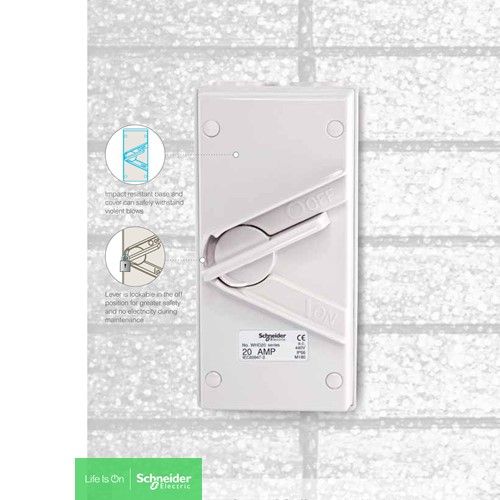 [Pre-order] Schneider Electric Kavacha- 440V 20A Triple Pole Isolator ...
