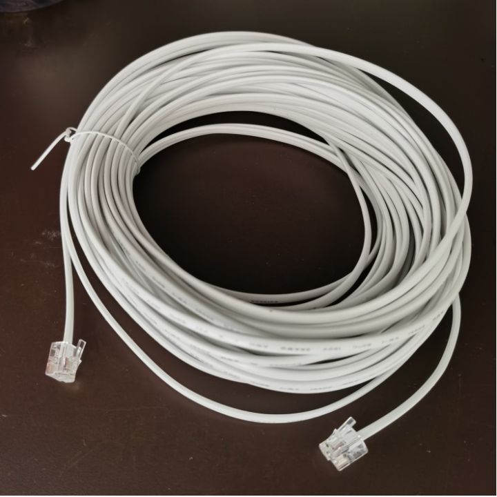 Long Telephone line 20meter, Long Phone Wire, Long Phone Cable, Wayar ...