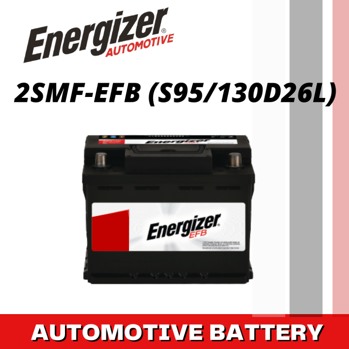 Energizer Automotive Battery 2SMF-EFB (S95-130D26L) Start-Stop ...