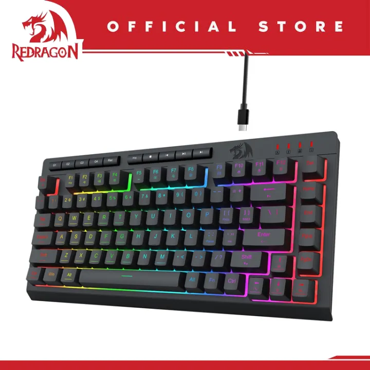 Redragon CRESCENT K524-RGB Wired 75% Gaming Membrane Keyboard | Lazada PH