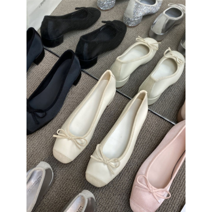 [Stock] French Style Classic Style Chunky Heel Pumps Women's 2024 ...