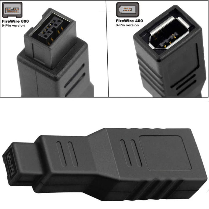 ERE FireWire 400 to 800 Adapter Converter IEEE 1394a 6-Pin Female to ...