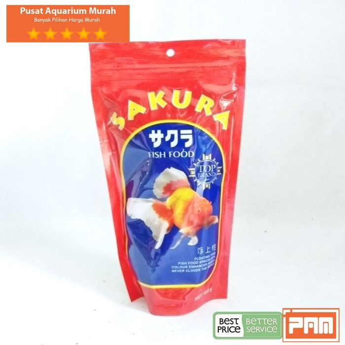 Pusat Aquarium - Pelet Sakura makanan Ikan Fish Food Berprotein 100 gr ...