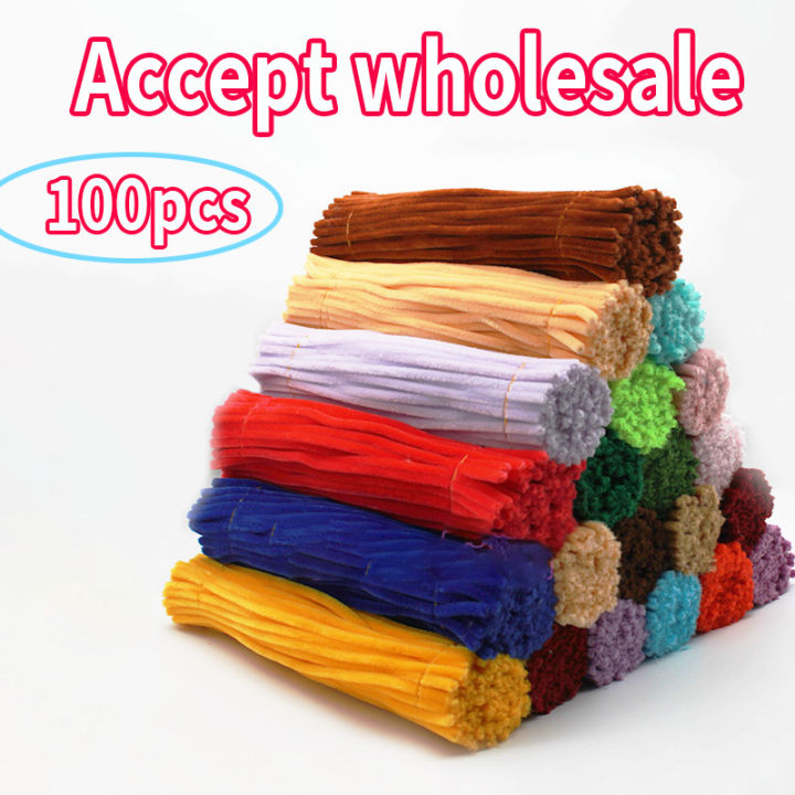 Twist fuzzy wire 100pcs set Multi-color fuzzy wire DIY Flower Ornament ...