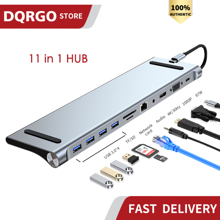 Dqrgo Type C Hub Hdmi Adapter Type C Docking Station 4k 3 Usb 30 Ports Splitter 4 Port 6 Port