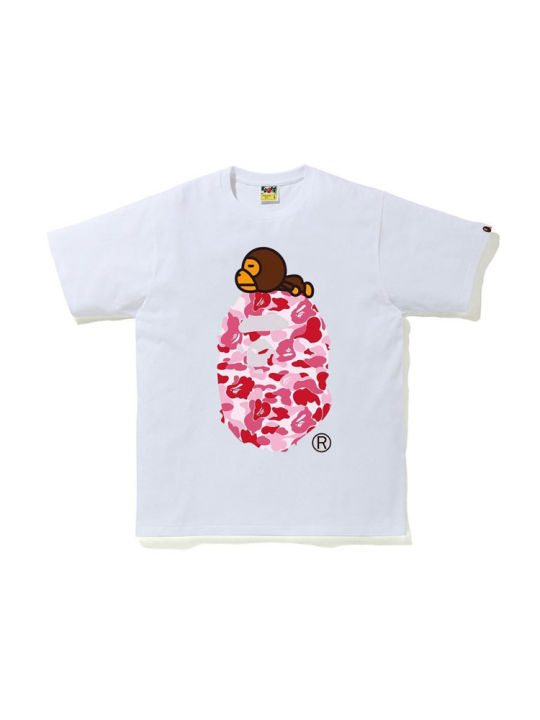 COD จัดหาแบรนด์ทันสมัย bape แขนสั้นหัวสิงโตฉลาม T เสื้อ HXK | Lazada.co.th