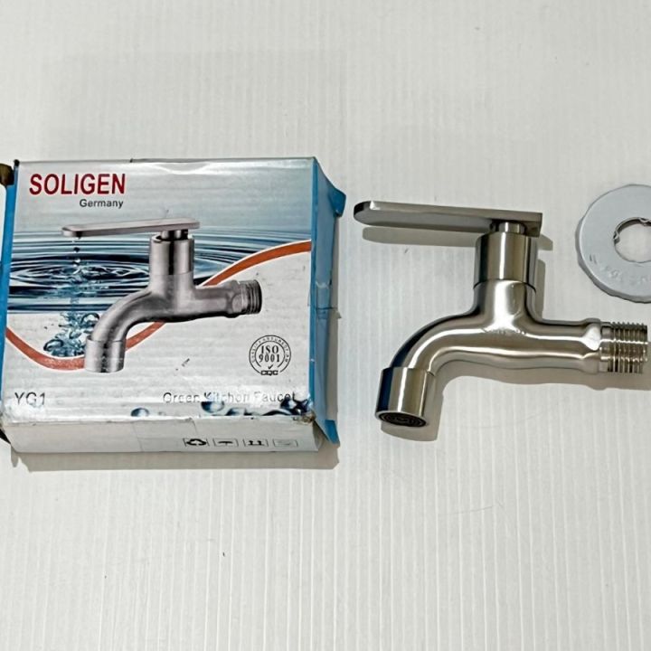 Kran Taman Stainless Steel Soligen / Keran Tembok Air SUS 340 YG-1 ...